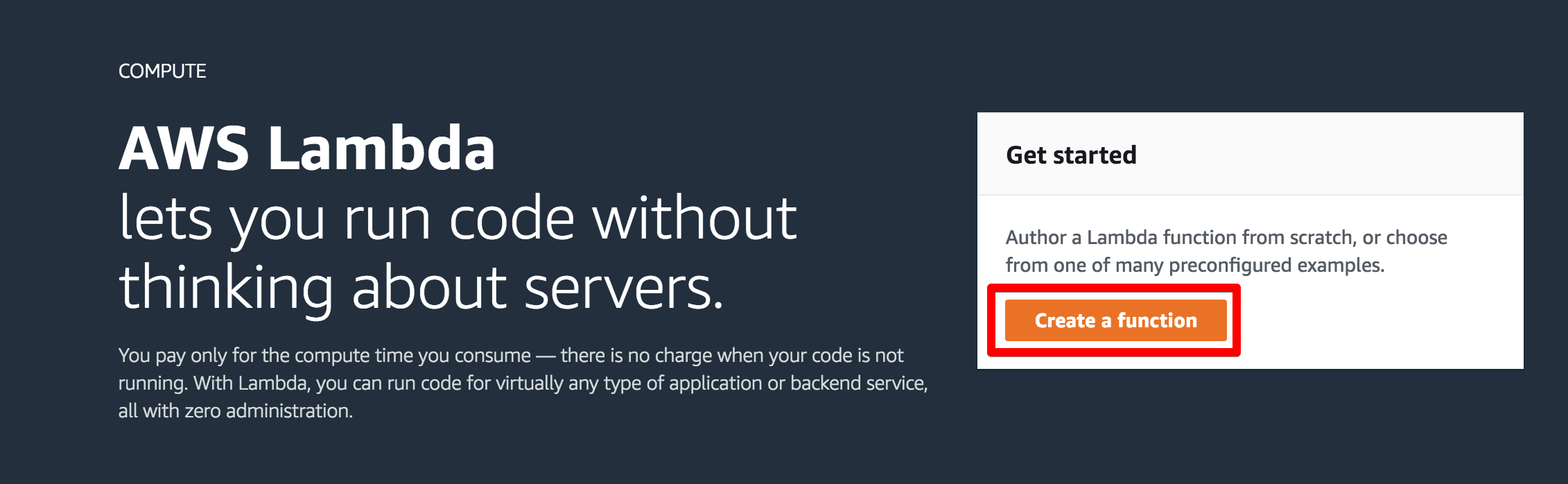 AWS Lambdaビギナーがテストイベントを作成して関数を実行するまで。 #AWSLambda - Qiita