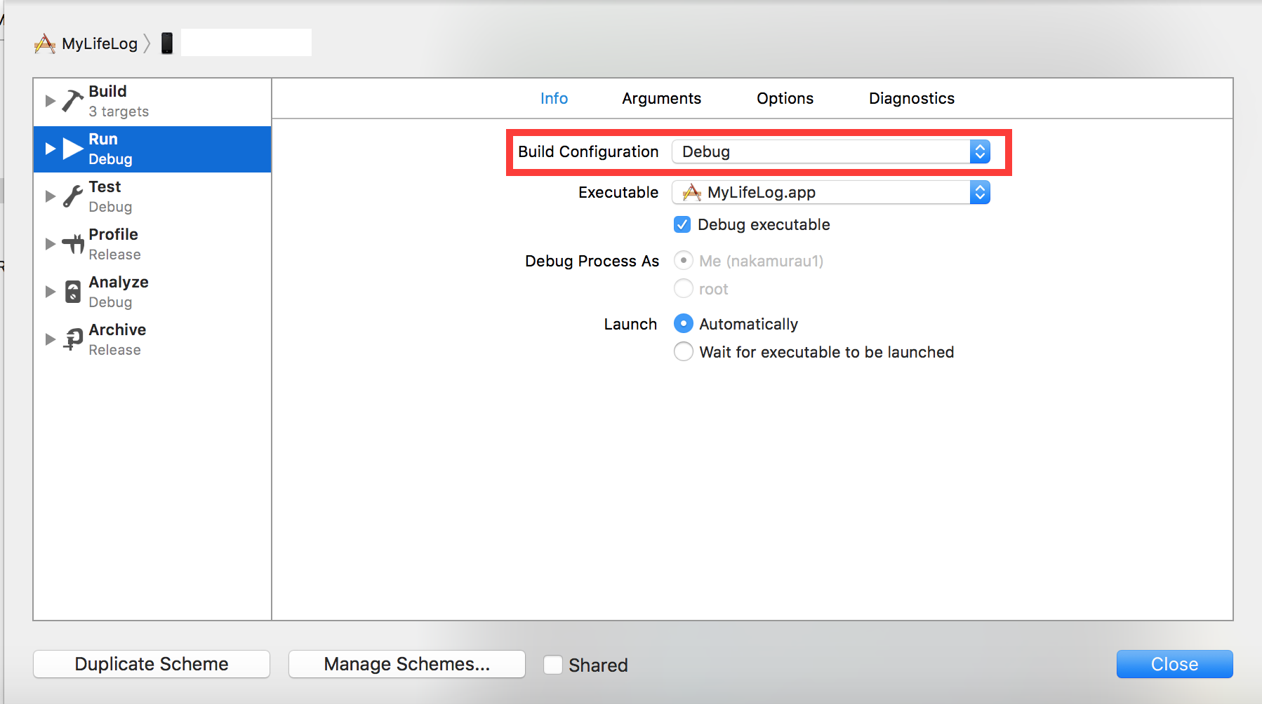 XCODEでデバッグビルドとリリースビルドを切り替える方法 #Xcode - Qiita