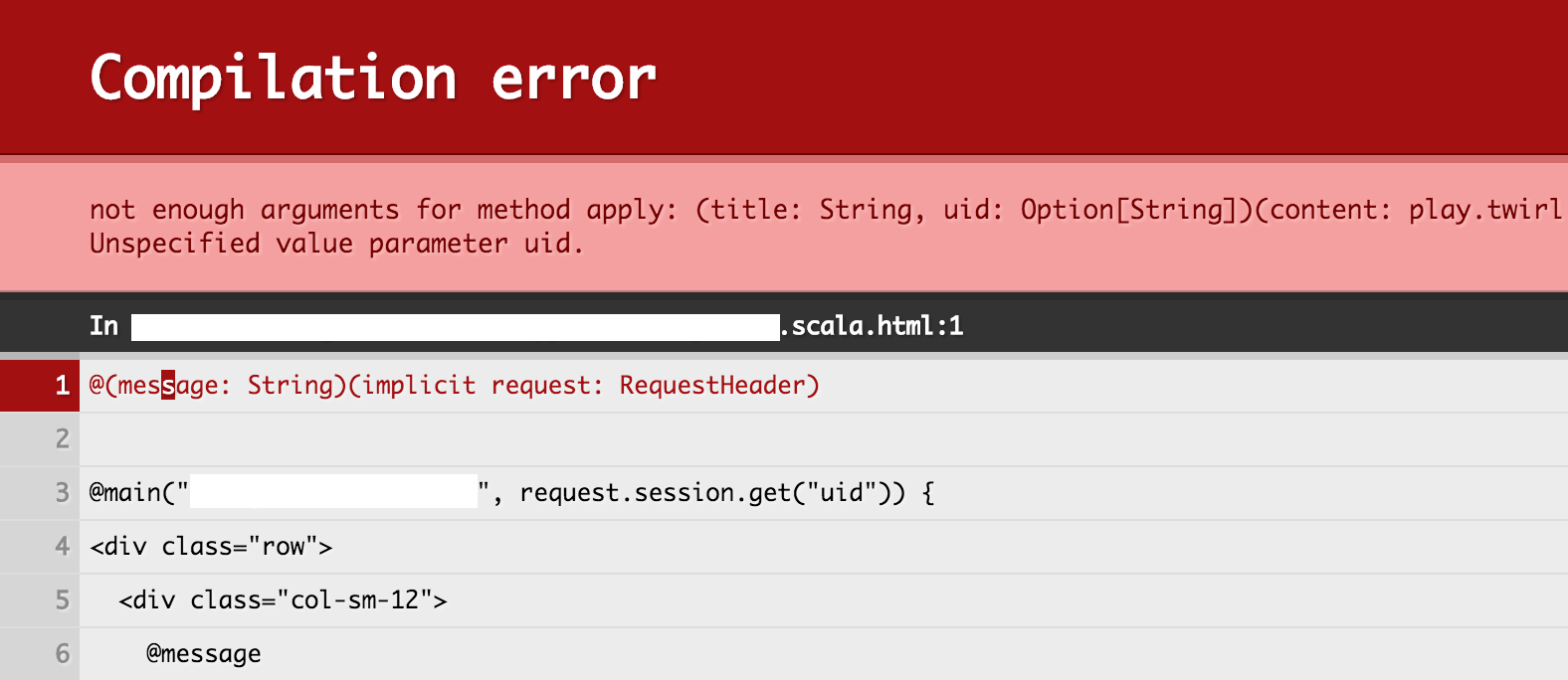 playframework で main.scala.html に渡すパラメータを追加する方法 #Scala - Qiita