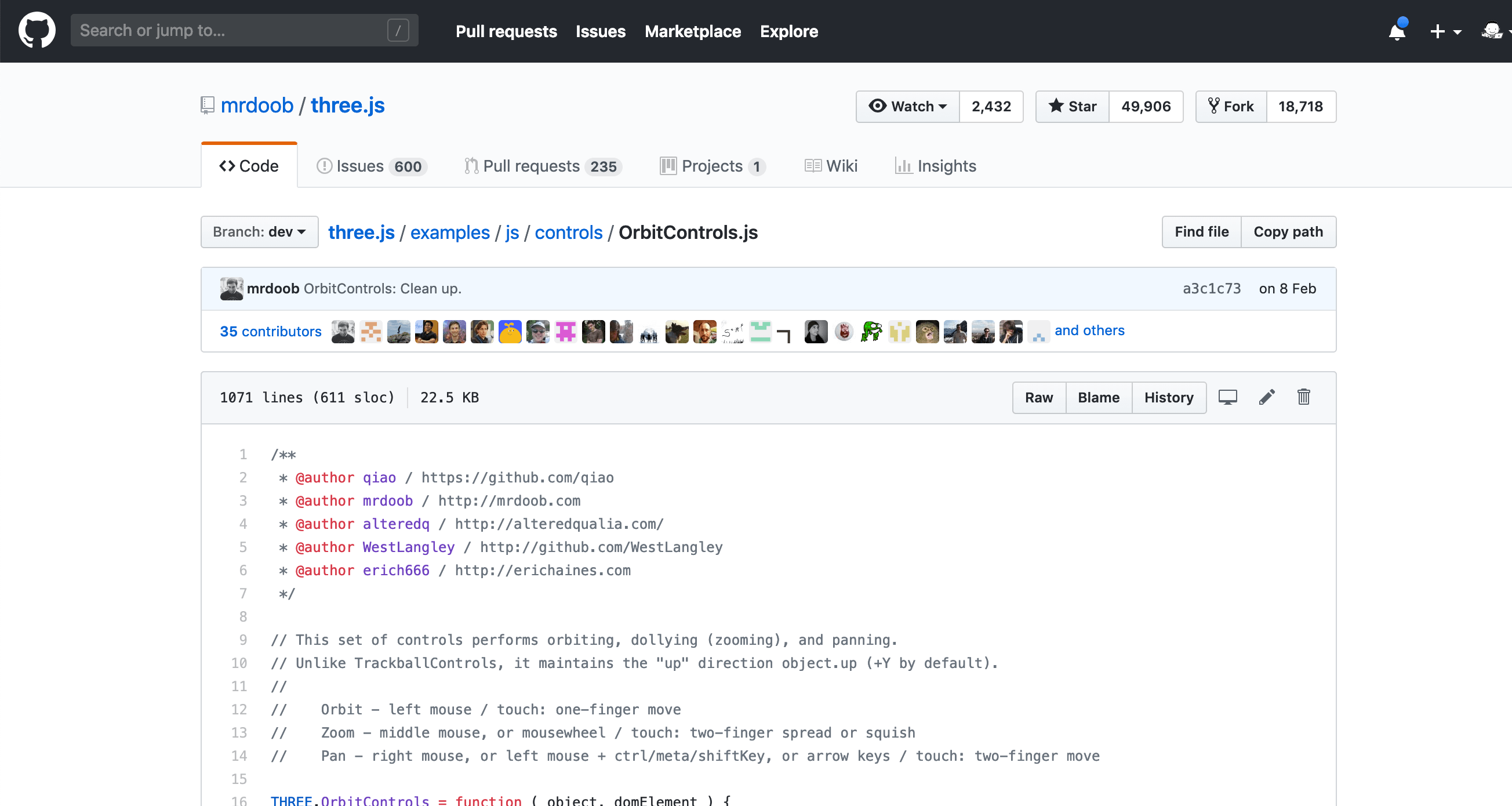 Three.js で遊び倒す -OrbitControls でカメラを動かそう - #three.js - Qiita