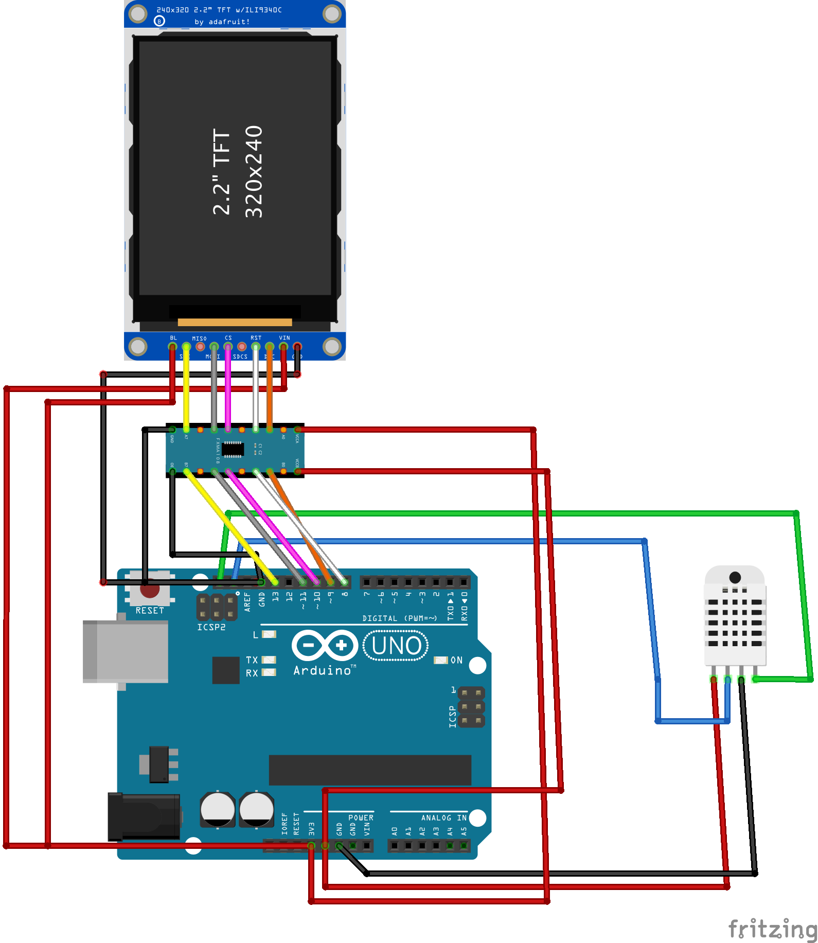 【arduino】arduino Unoとカラーlcdili9341で値を「見」よう Arduinoide Qiita 