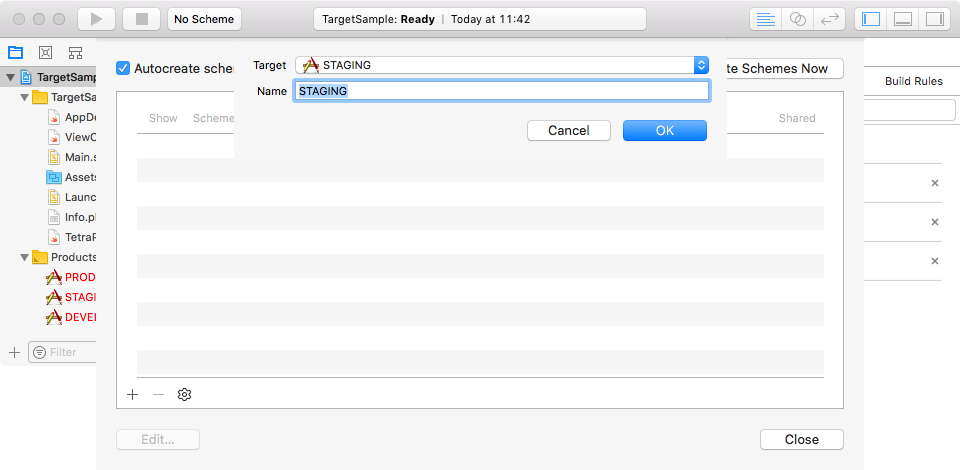 iOSアプリのビルドTARGETを複数作る #Xcode - Qiita