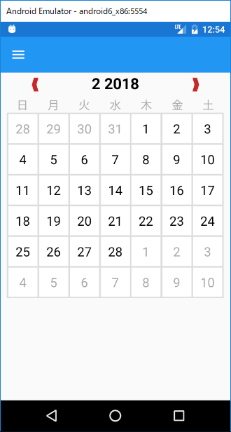 Xamarin.Forms で Nuget のカレンダーを使う（1） #Android - Qiita