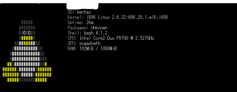ログインが楽しくなる！screenfetchを使ってCentOSで遊んでみた #login - Qiita