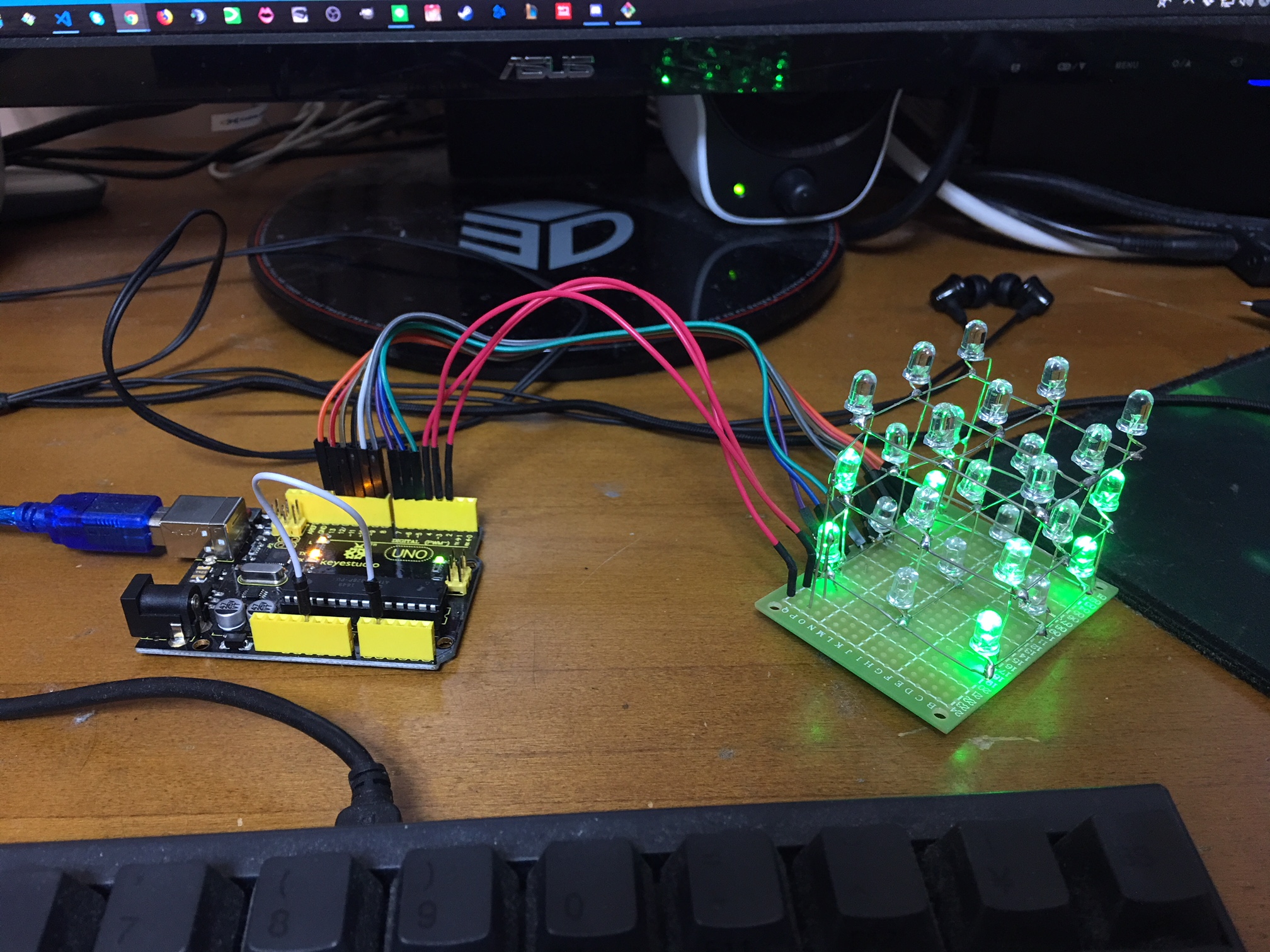 3x3x3のLEDキューブを作ってみた #Arduino - Qiita