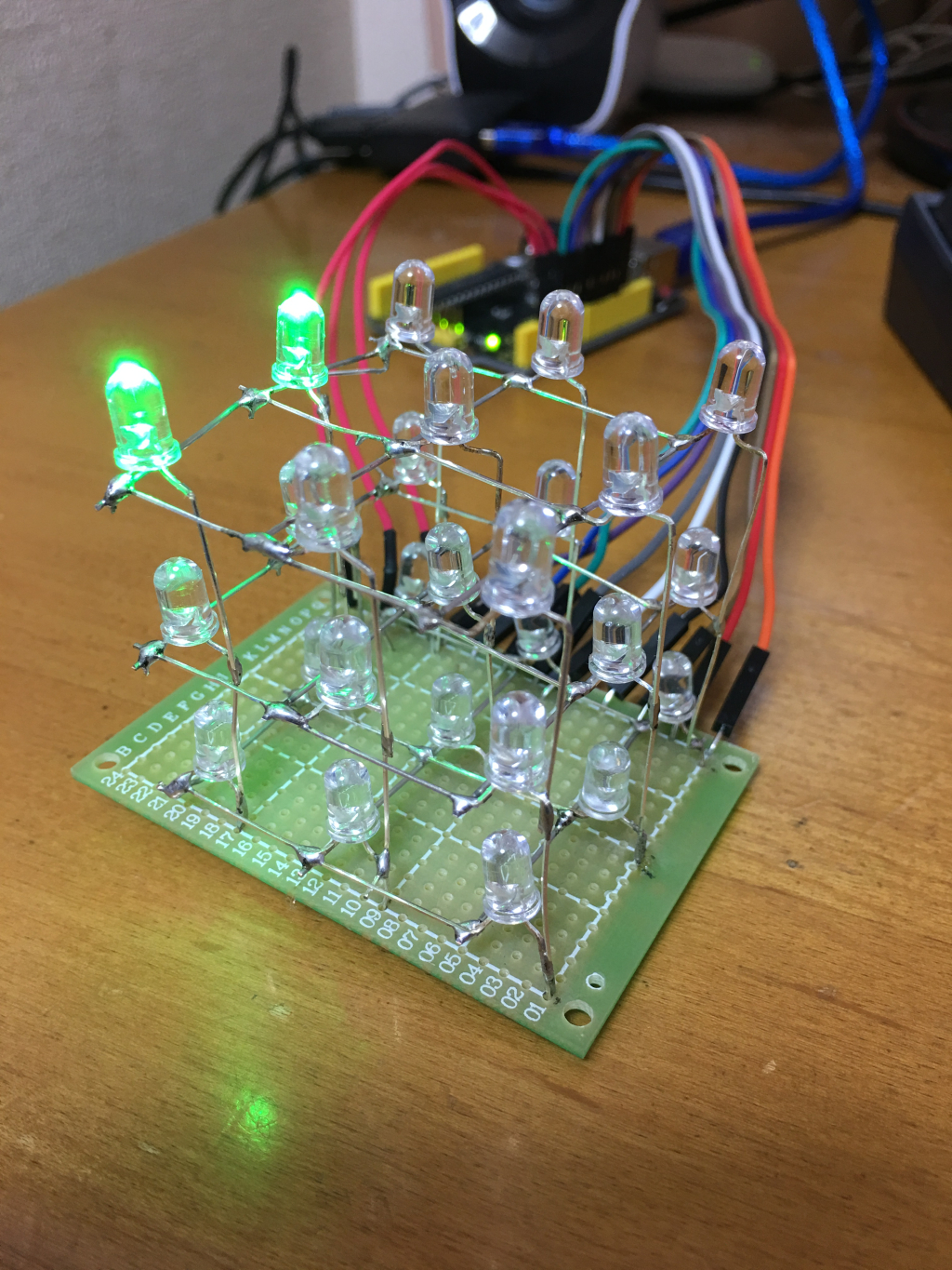 3x3x3のLEDキューブを作ってみた #Arduino - Qiita