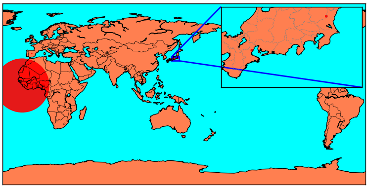 Pythonで世界地図 15詳細地図付き Python Qiita 