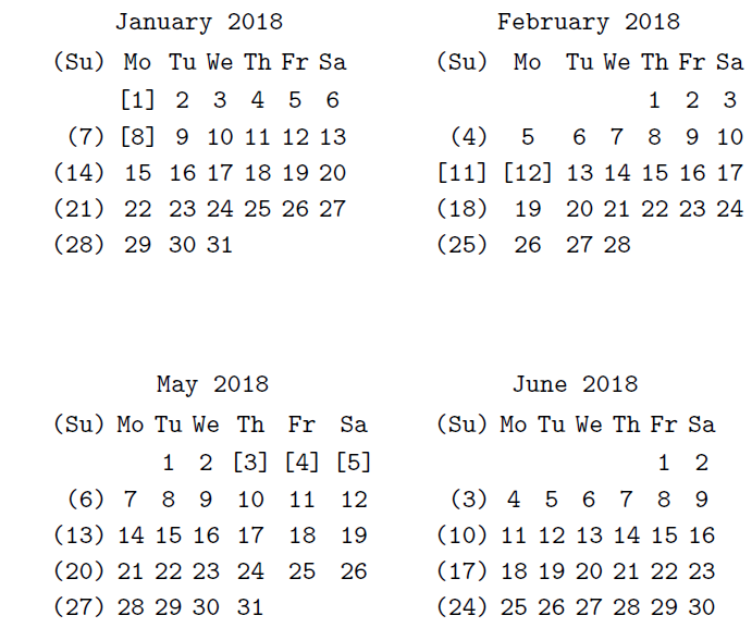 Emacs: calendar の 1年分 TeX 出力に休日表示を追加 #emacs-lisp - Qiita