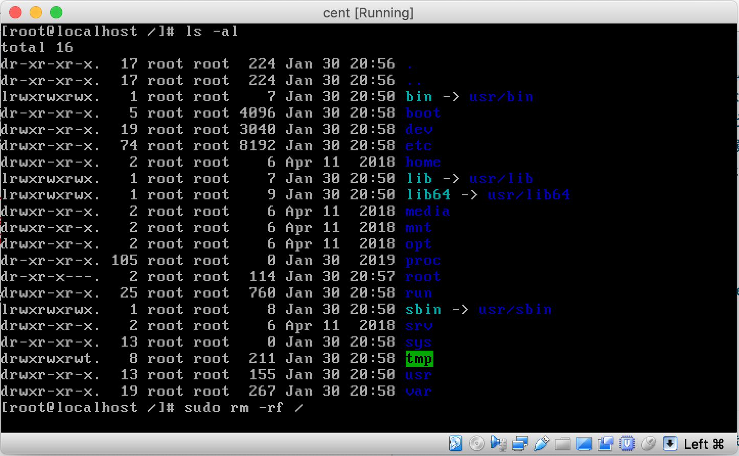 sudo rm -rf / を実行してみた #Linux - Qiita
