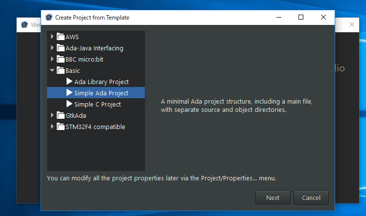 Ada言語ユーザー必見! IDEの「GNAT Community 2018」紹介! 導入から"Hello World"まで。 #Adacore - Qiita