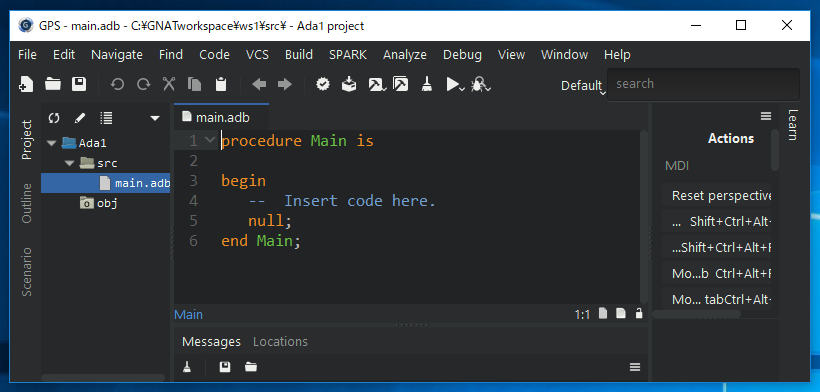 Ada言語ユーザー必見! IDEの「GNAT Community 2018」紹介! 導入から"Hello World"まで。 #Adacore ...