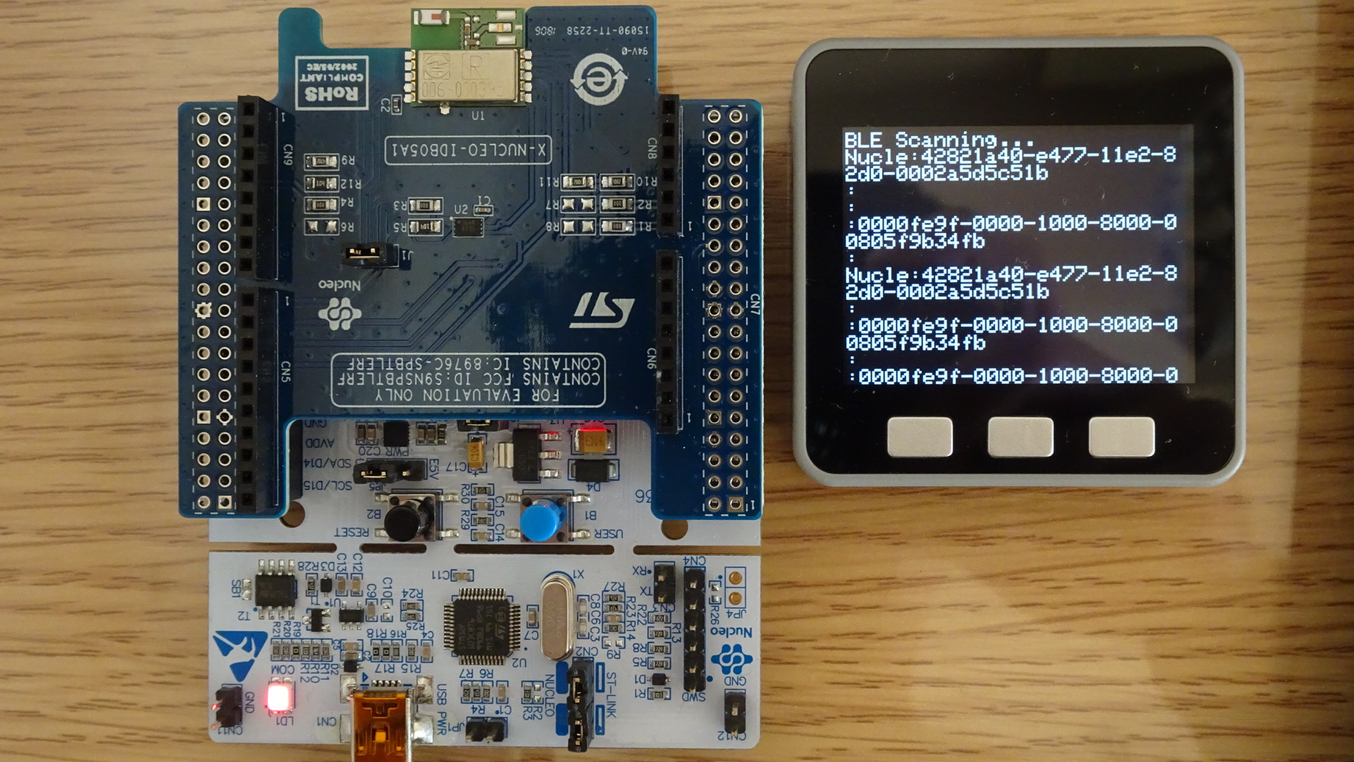 NUCLEO BLEのアドバタイジングをM5STACKでスキャンしてみた話 #nucleo - Qiita