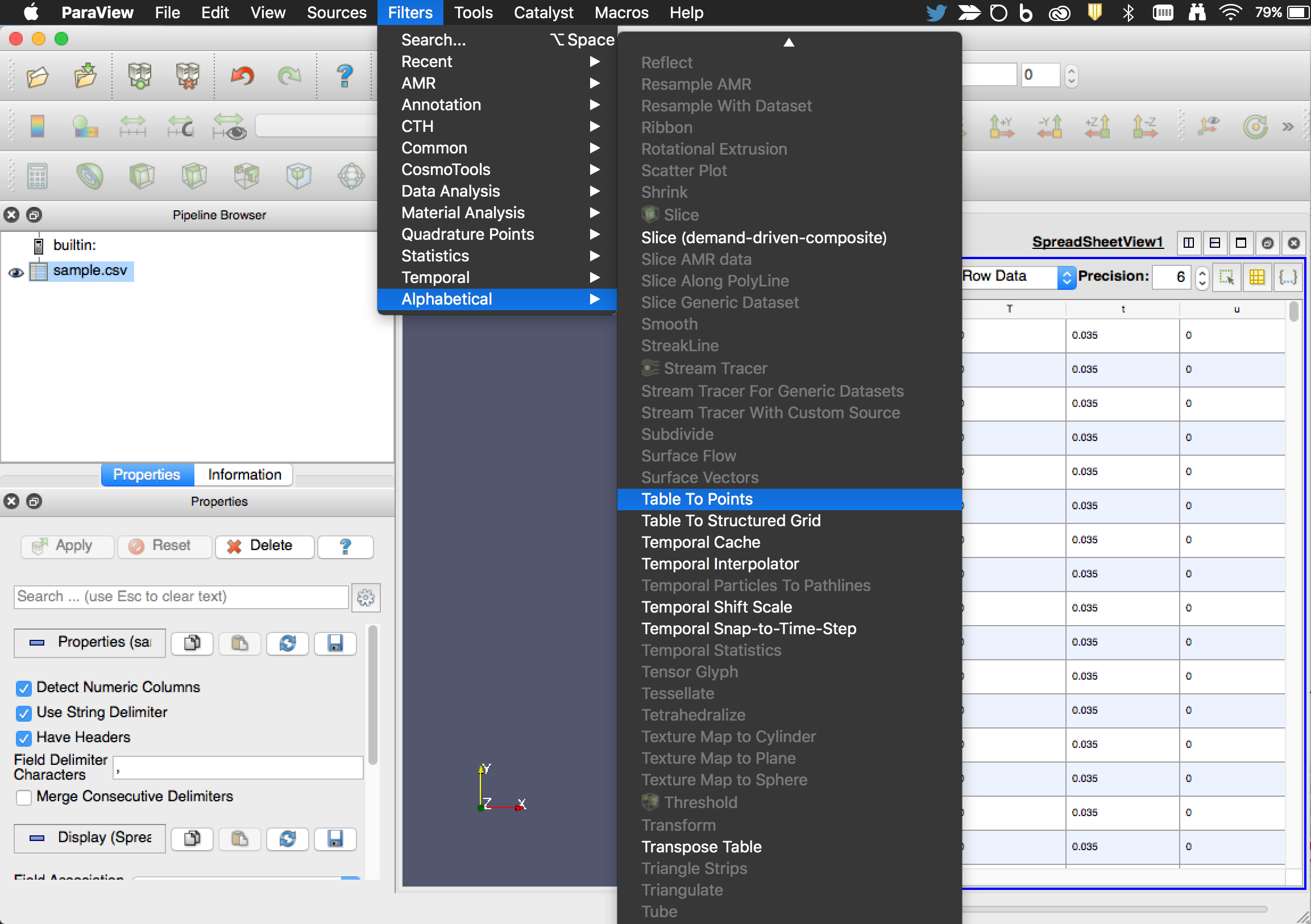 ParaViewでCSVファイルを読み込んで3次元上に点で表示する #paraview - Qiita
