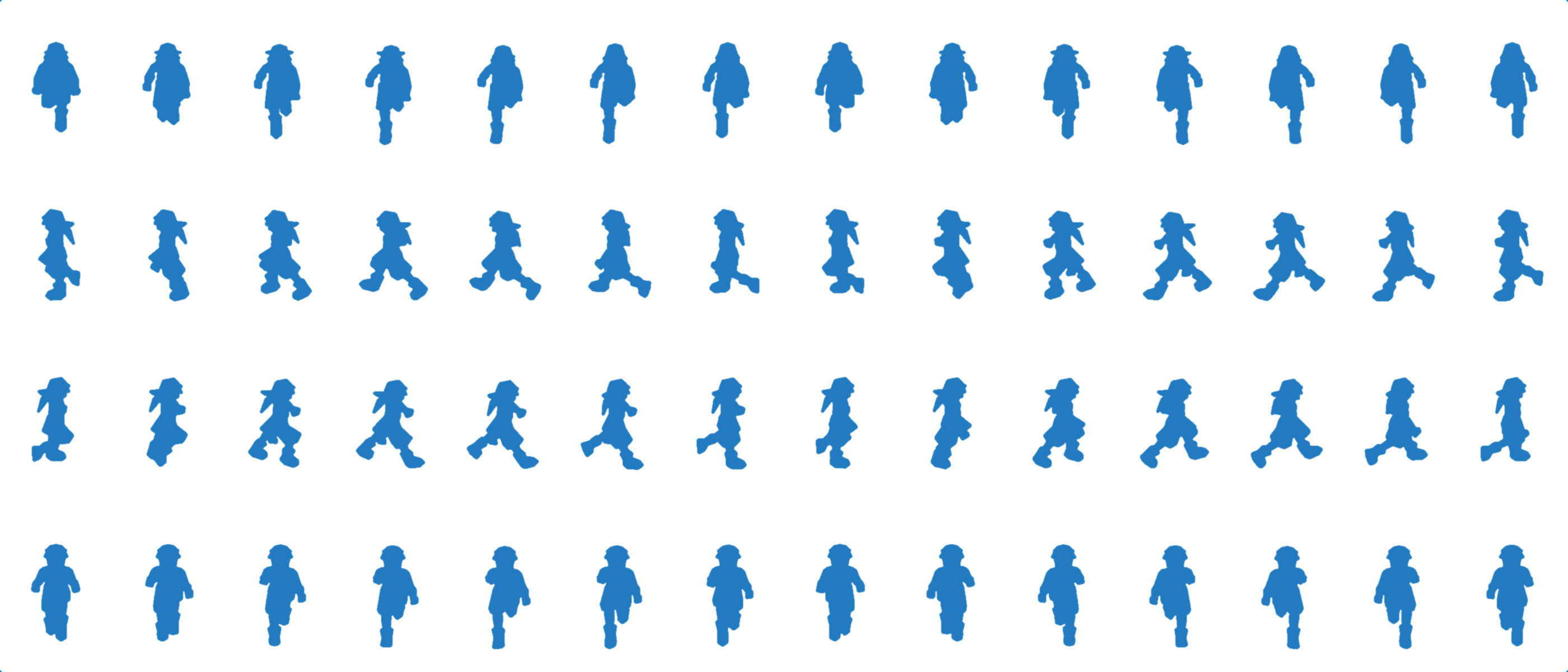 swipejsのスプライトを使ってキャラクターを歩かせる #JavaScript - Qiita