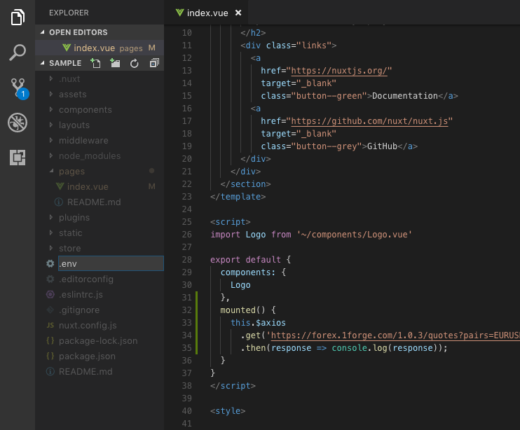 Nuxt.jsにおけるenvファイルの利用(初学者向けハンズオン) #Vue.js - Qiita