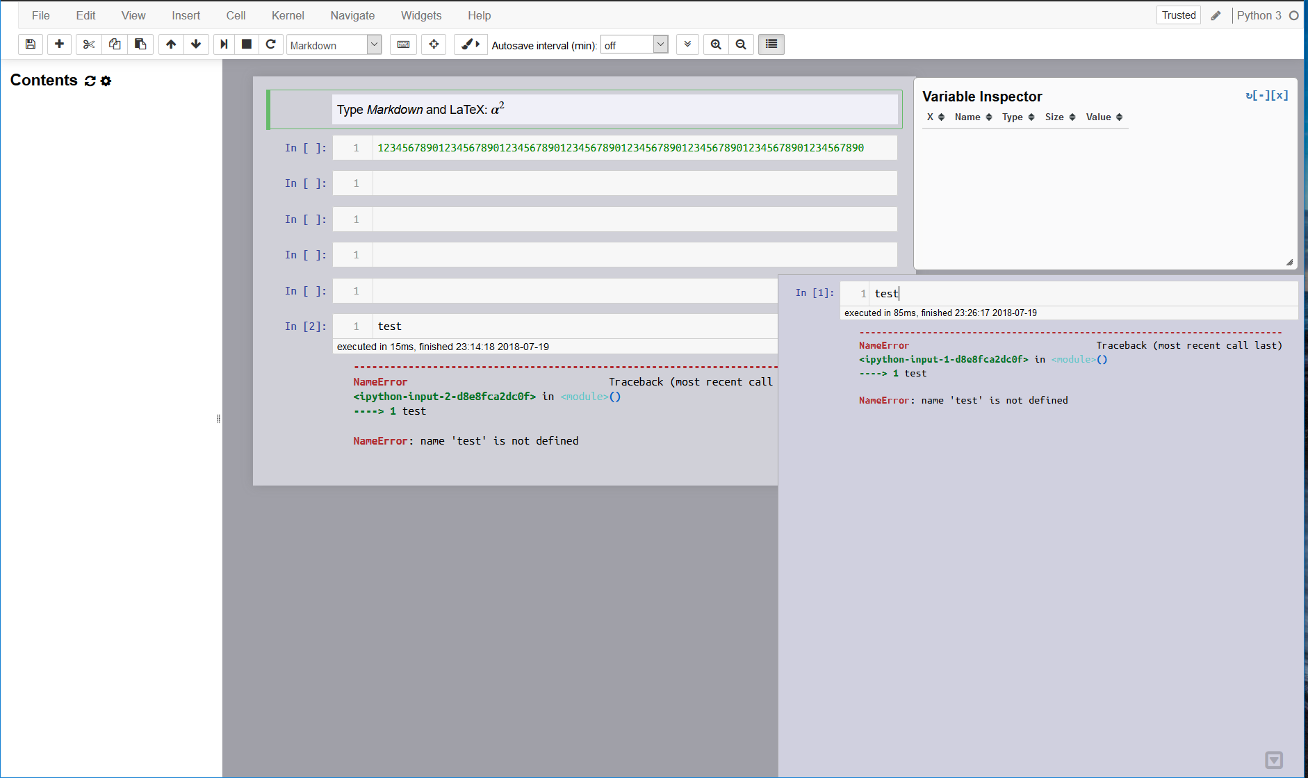 Jupyter NotebookのNbextensionsで邪魔なscratchpadのサイズを変更する #nbextensions - Qiita