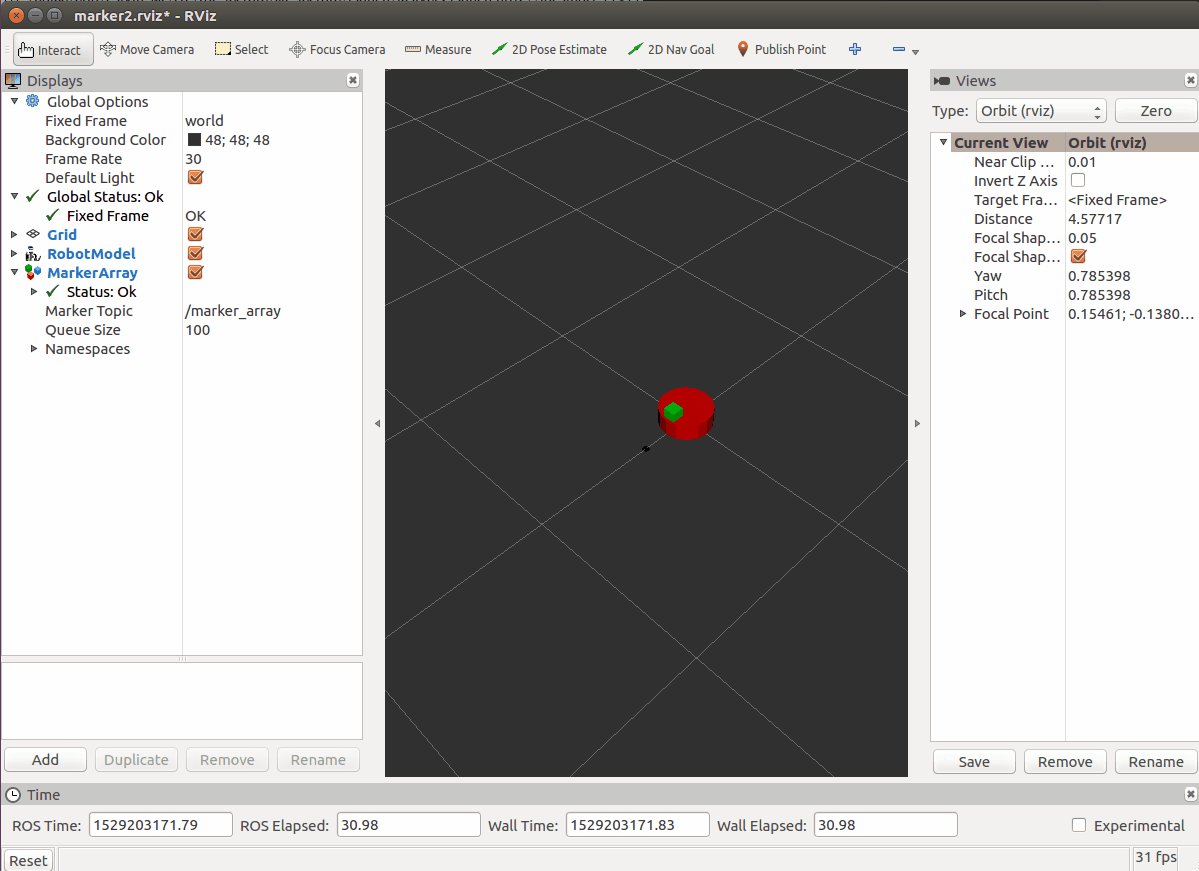 ROS講座24 RvisにVisualizationMarkerを表示する #C++ - Qiita