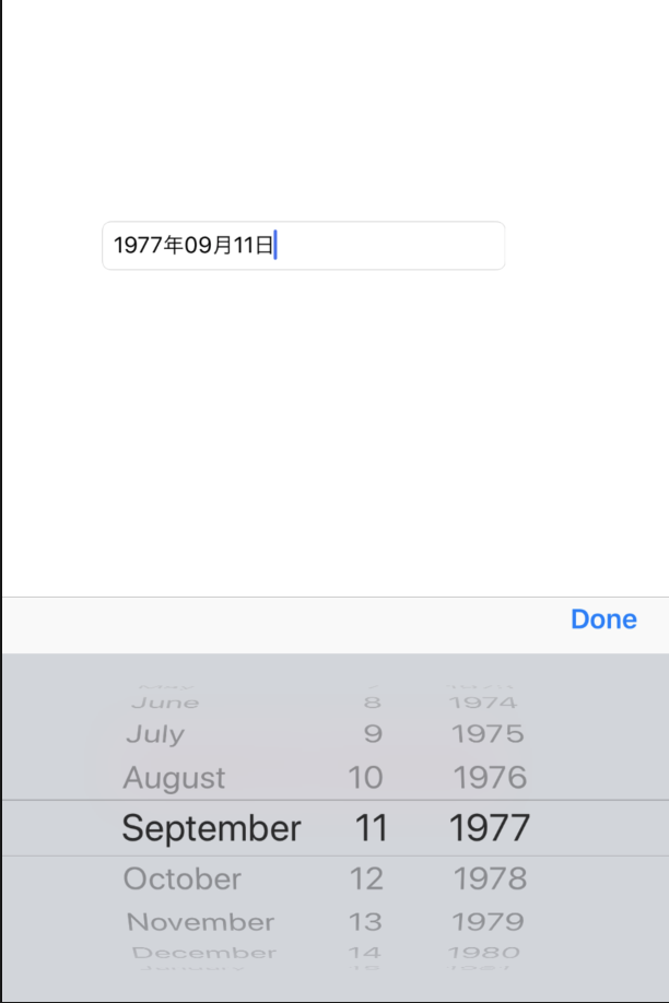 swift4 UIDatePickerからUITextfieldへ出力まで #Xcode - Qiita