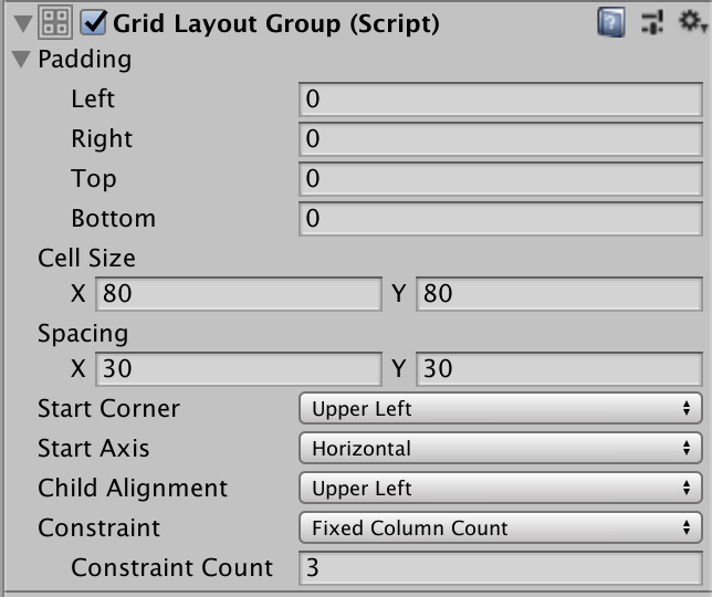 Unity ~GridLayoutGroupを使ってみよう~ #C# - Qiita