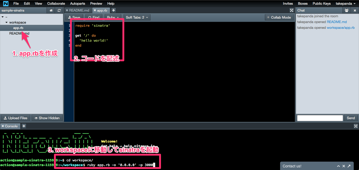 nitrous.ioでSinatraやNoSQLを使ってみよう #MongoDB - Qiita