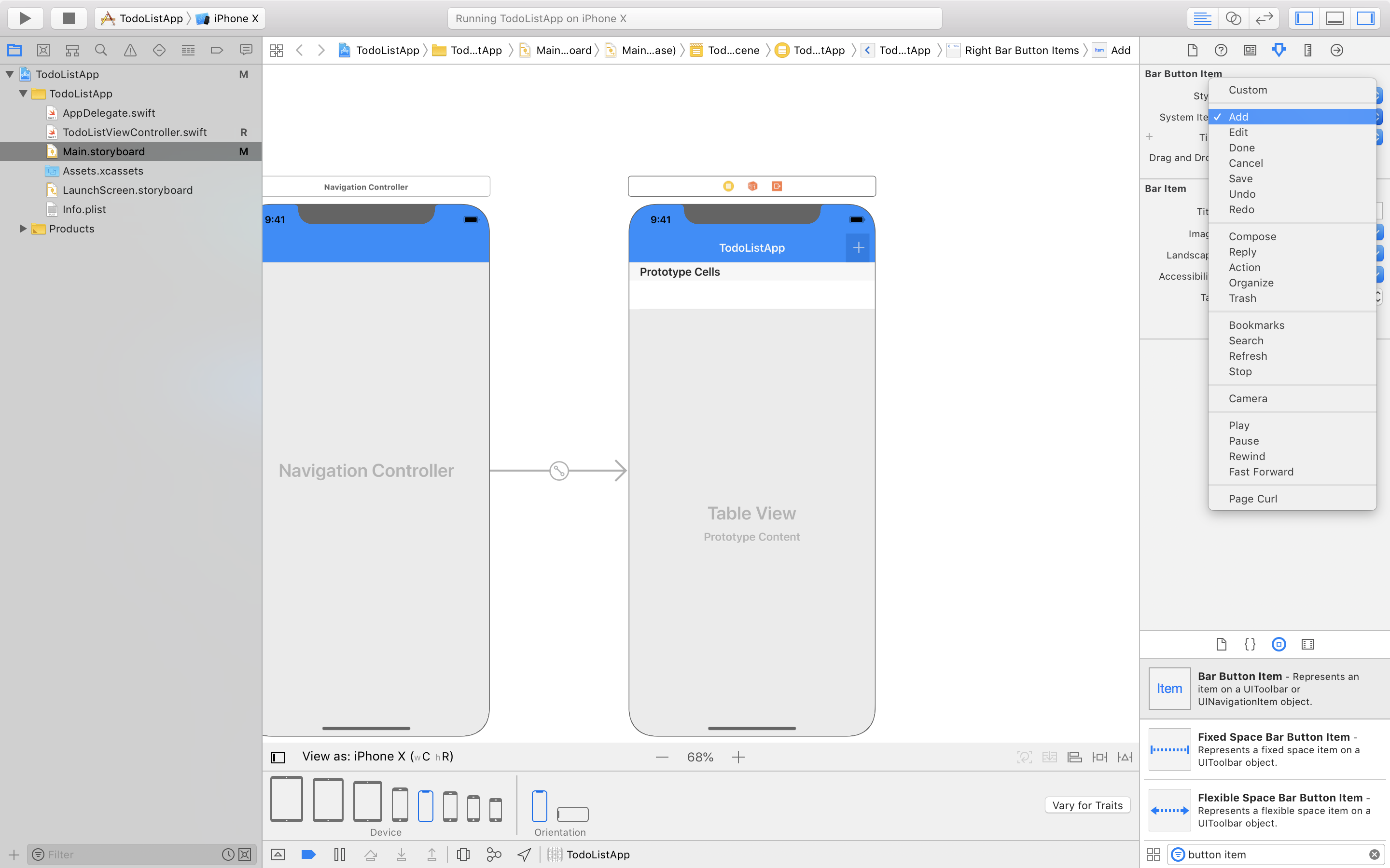 【Swift4】初心者でも簡単に作れるTodo Listアプリを作ってUITableViewの基本を学ぶ #Xcode - Qiita