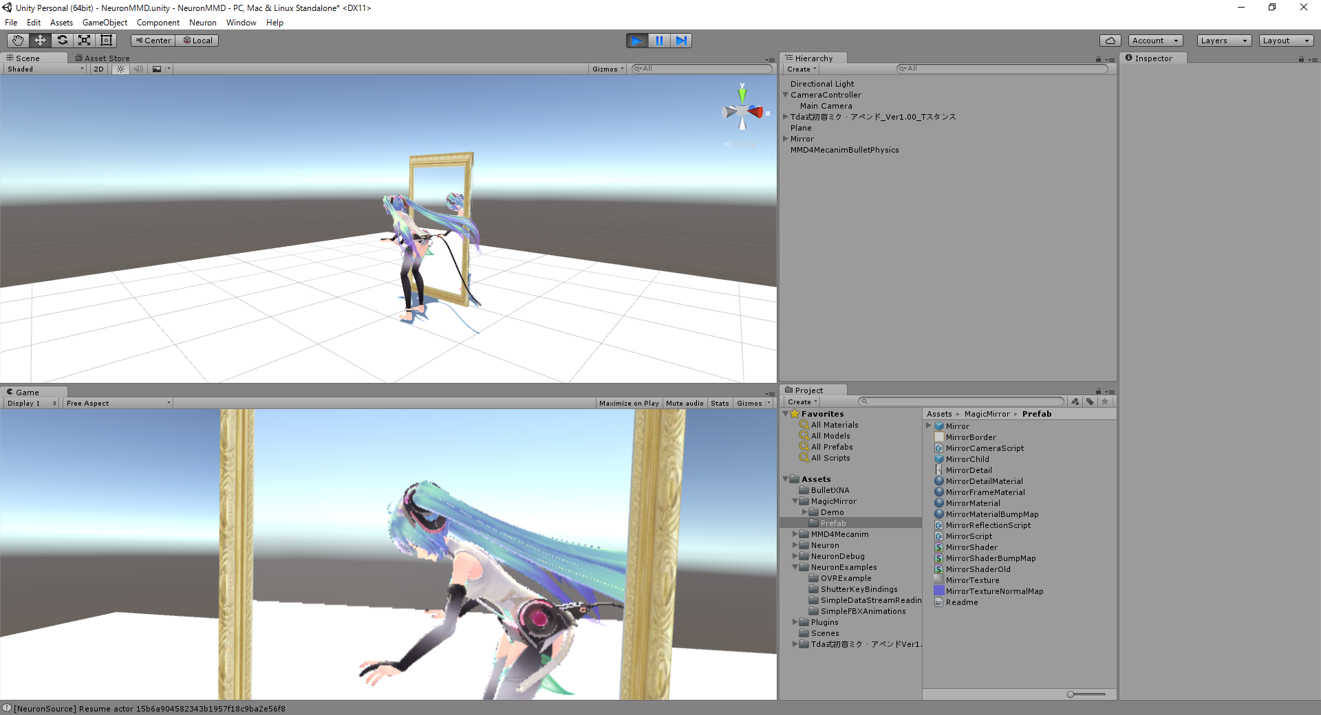UnityでPerception Neuronを使ってMMDモデルを動かす #Unity - Qiita