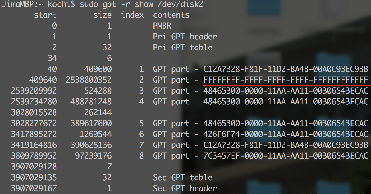 FFFFFFFF-FFFF-FFFF-FFFF-FFFFFFFFFFFFの対処法(macOS) #パーティション - Qiita