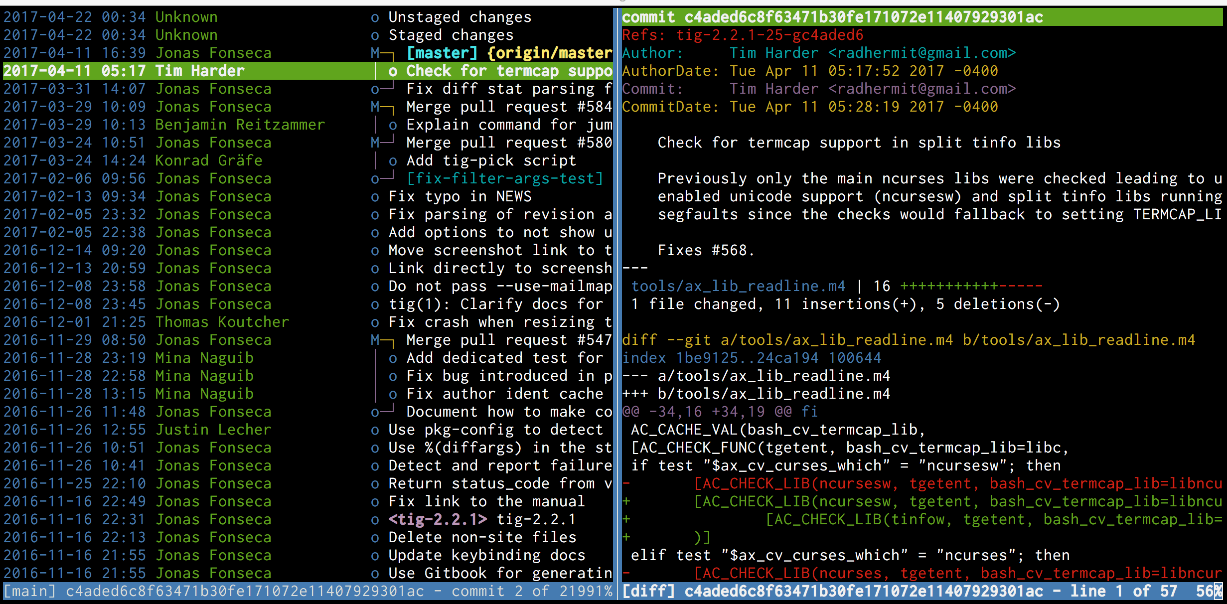 超絶便利なGitクライアントのtigのすすめ #Git - Qiita