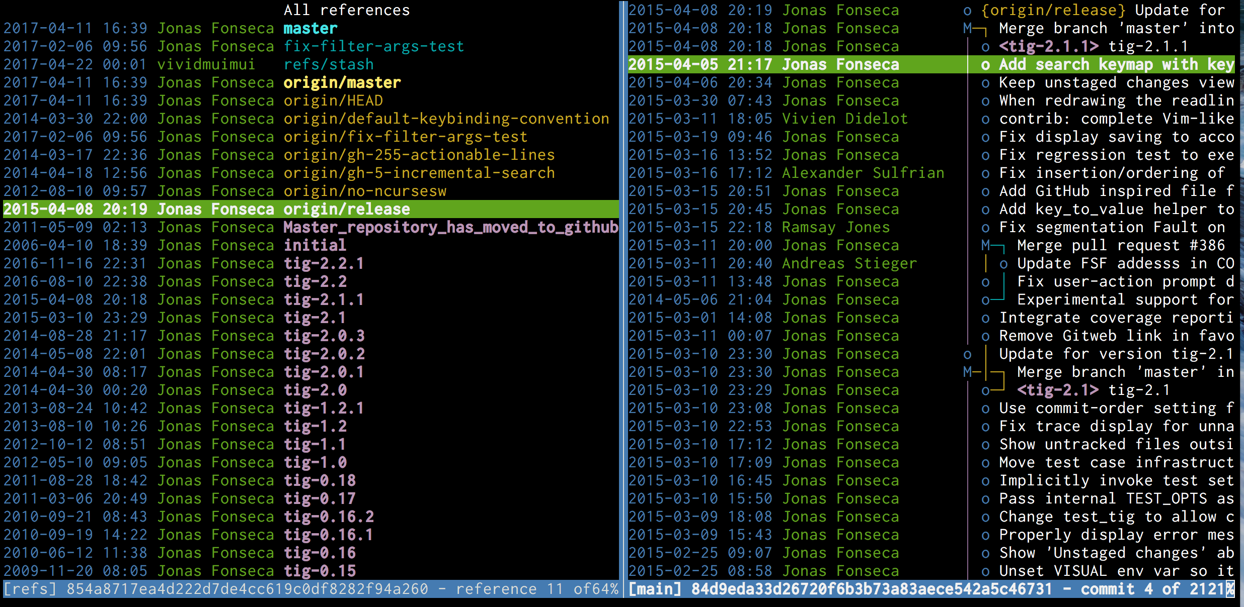 超絶便利なGitクライアントのtigのすすめ #Git - Qiita