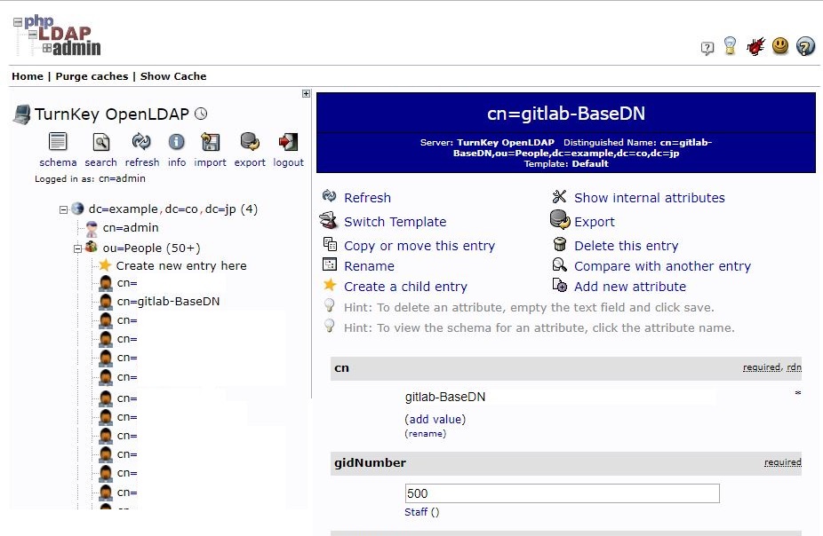 GitLabとLDAP（OpenLDAP）連携設定 #openldap - Qiita