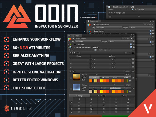 インスペクタを便利にする「Odin - Inspector and Serializer 」紹介編 #Unity - Qiita