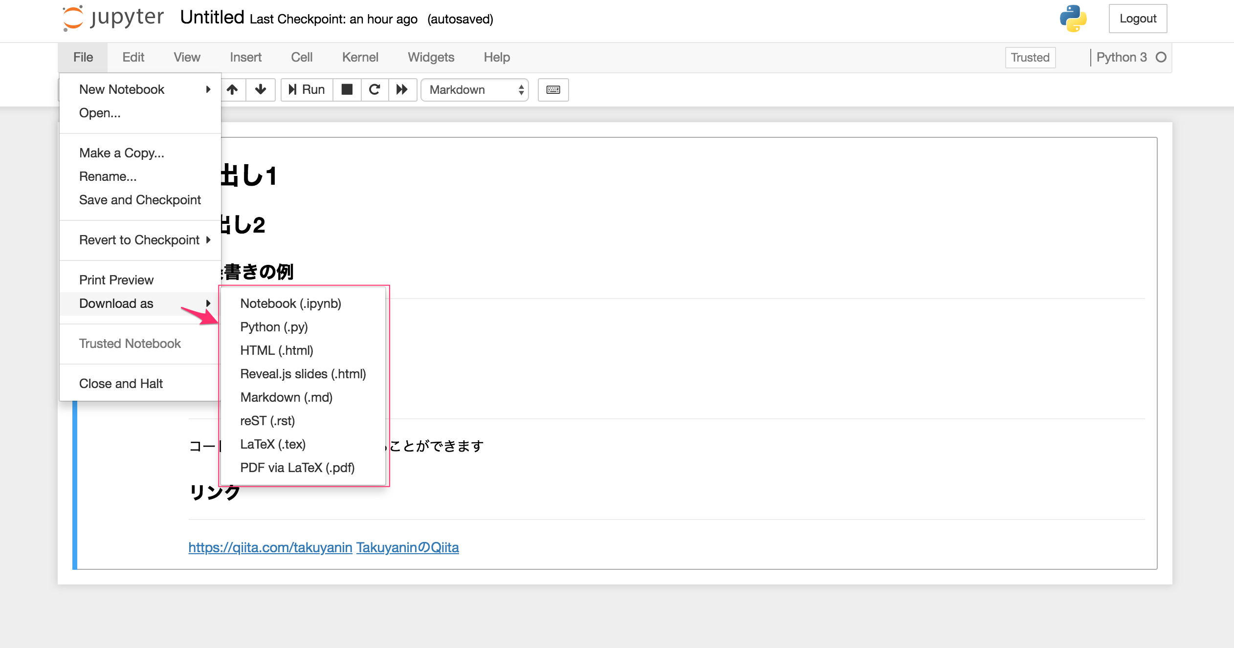 【jupyter Notebook】効果的な使い方を知ろう Python機械学習 Python Qiita 6975