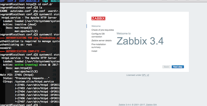 VagrantのCentOS7にZabbix3.4をインストールする（手順メモ） #centos7 - Qiita