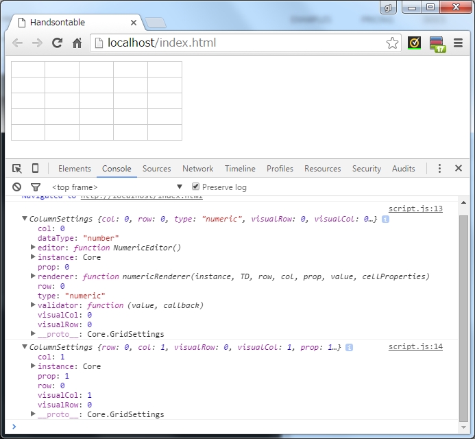 Handsontable 使い方メモ4（メソッド） #JavaScript - Qiita