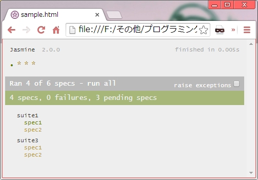 Jasmine使い方メモ #JavaScript - Qiita