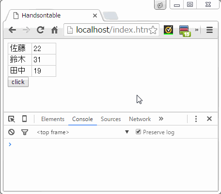 Handsontable 使い方メモ1（基本） #JavaScript - Qiita