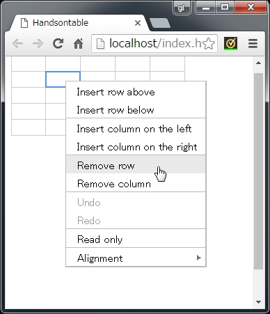 Handsontable 使い方メモ2（グリッドのオプション） #JavaScript - Qiita
