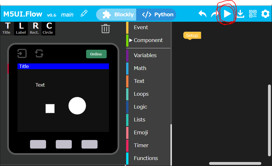 M5stack(M5GO)とM5UI.Flowであそんでみた #M5stack - Qiita