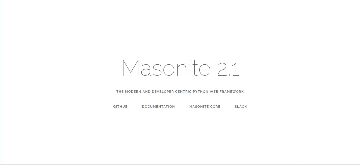 LaravelそっくりなPython製WebフレームワークMasoniteの紹介 #PHP - Qiita