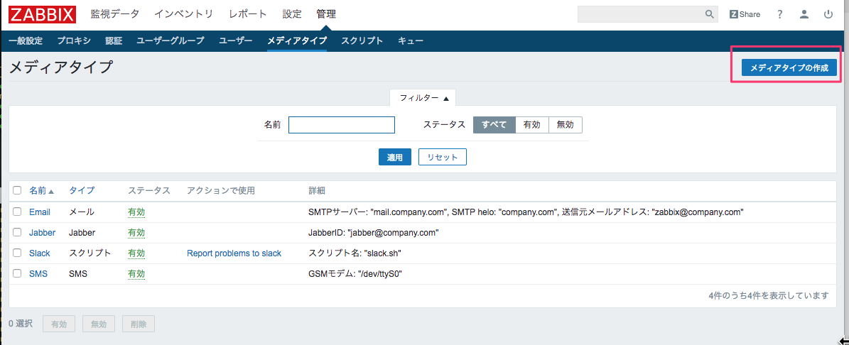Zabbix 3.2で障害時にSlack通知させる #zabbix - Qiita