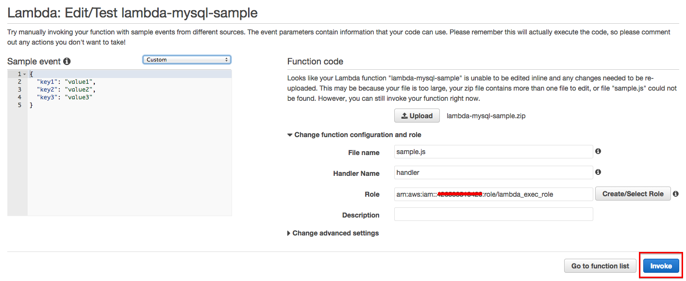 AWS LambdaでRDS（MySQL）に接続してみた #lambda - Qiita