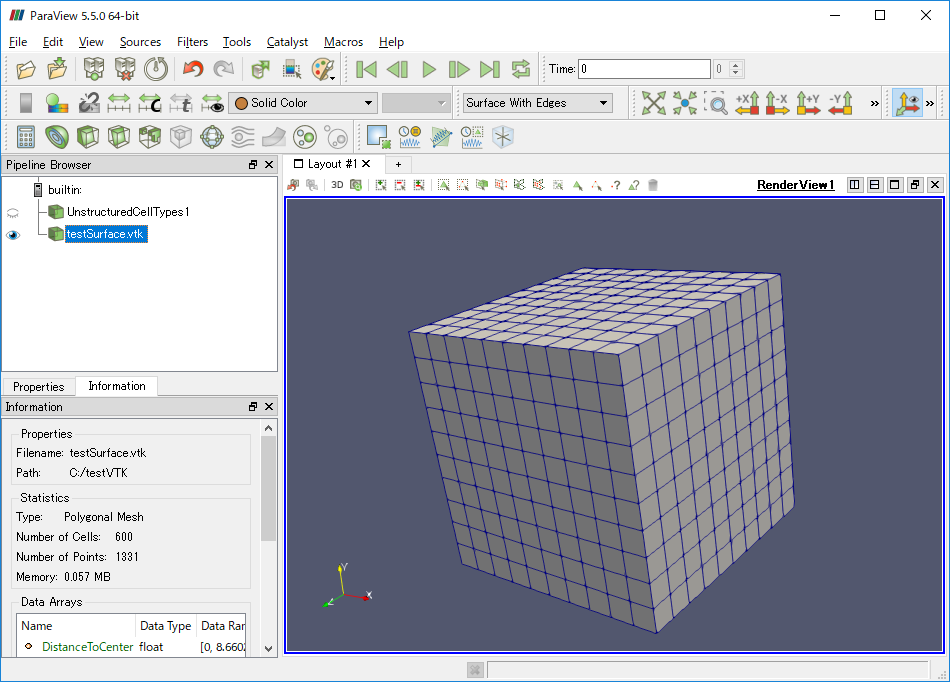 [VTK]数値計算の前処理などで利用できそうなVTKの使用方法を紹介する #C++ - Qiita