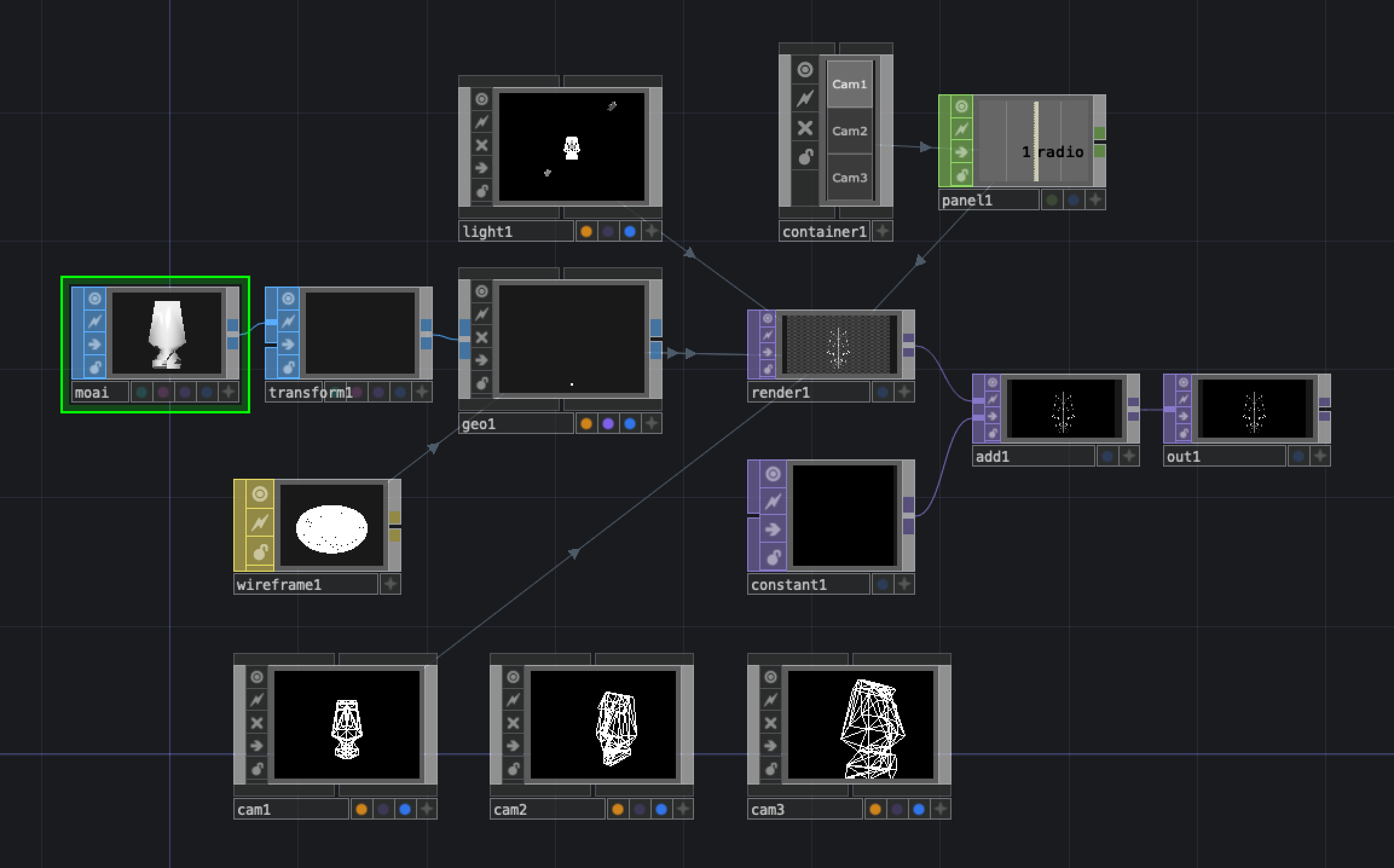 TouchDesigner 複数カメラをボタンでスイッチング #camera - Qiita