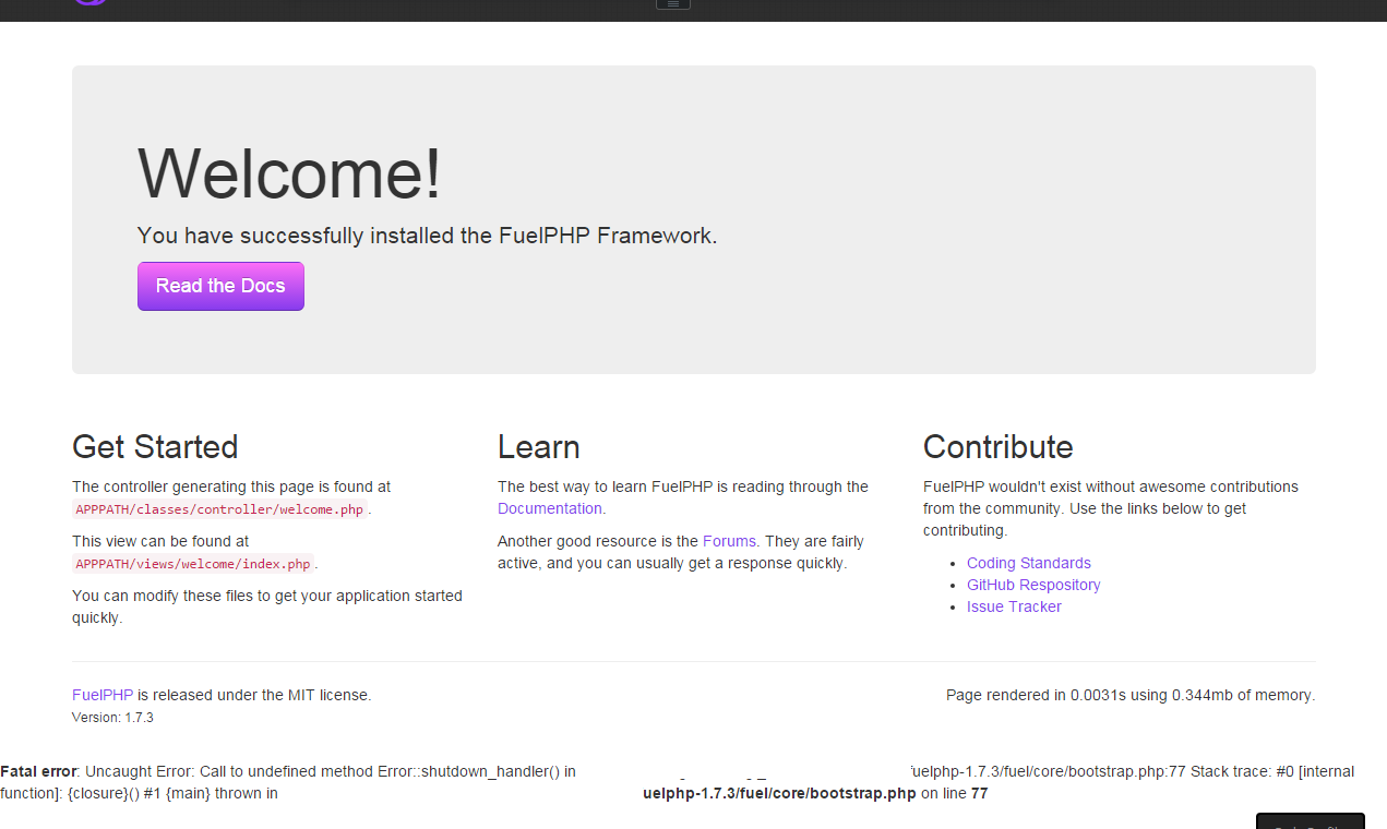 KUSANAGI で FuelPHP を動かす #PHP - Qiita