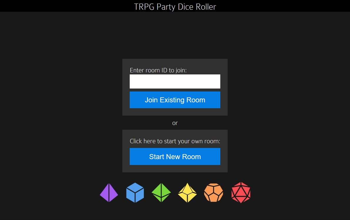GitHub - verhichi/trpg-party-dice-roller: [DONE] Practice app to roll dice and share the result ...