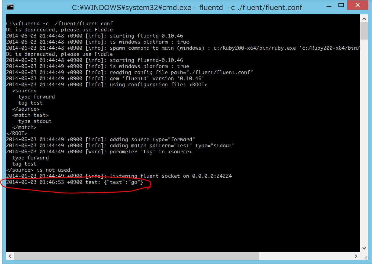 Windowsでfluentdを動かす Ruby Qiita 