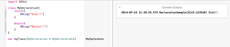 SwiftでInitとDeinit #iOS8 - Qiita