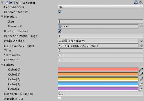 Unity5.3でTrail Rendererの軌跡の色を七変化させたかった話。 #初心者 - Qiita