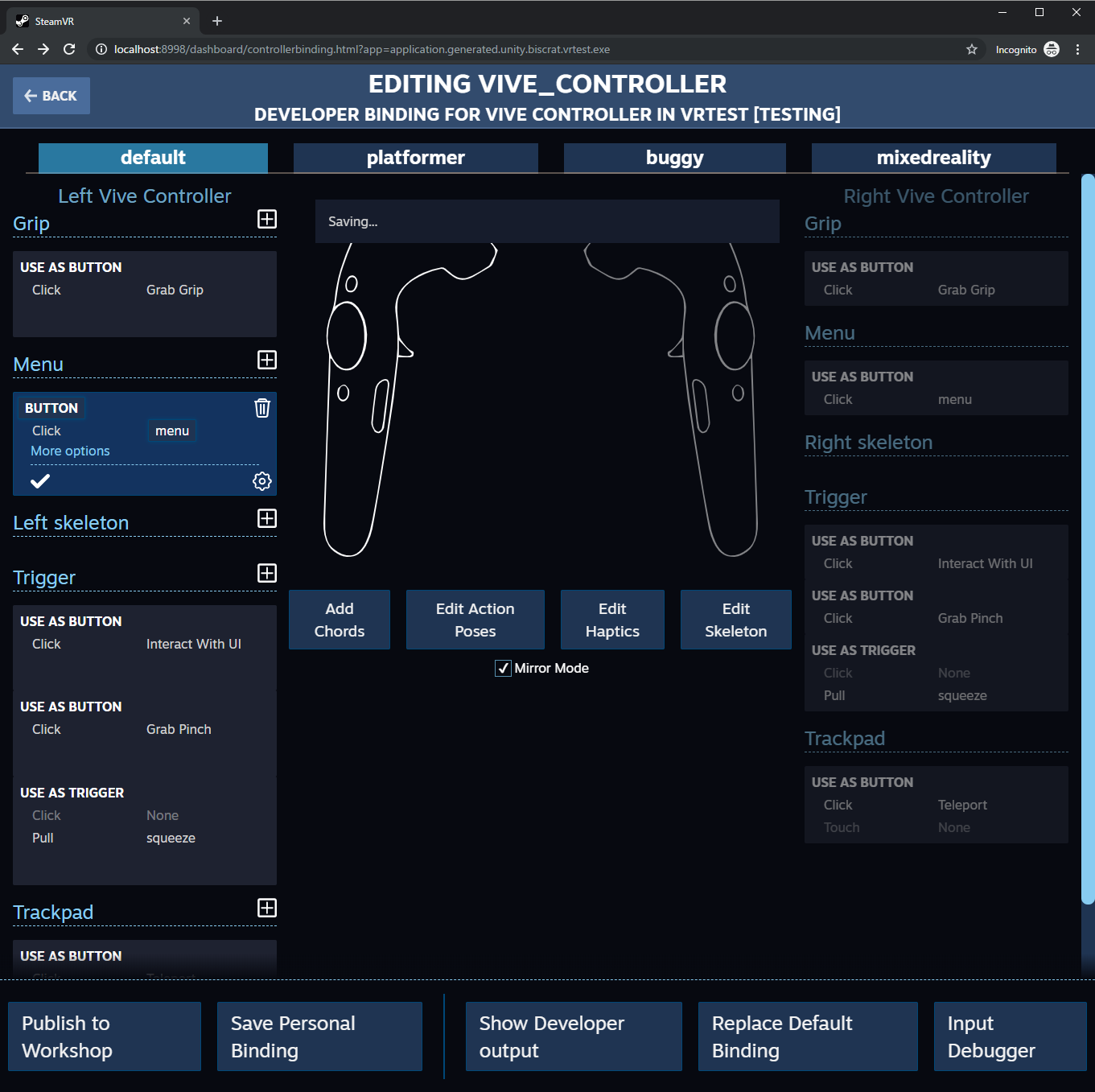 SteamVR Unity Plugin v2.2.0でのインプット #Unity - Qiita