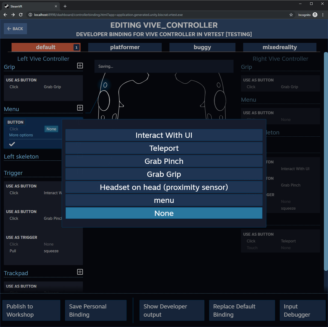 SteamVR Unity Plugin v2.2.0でのインプット #Unity - Qiita